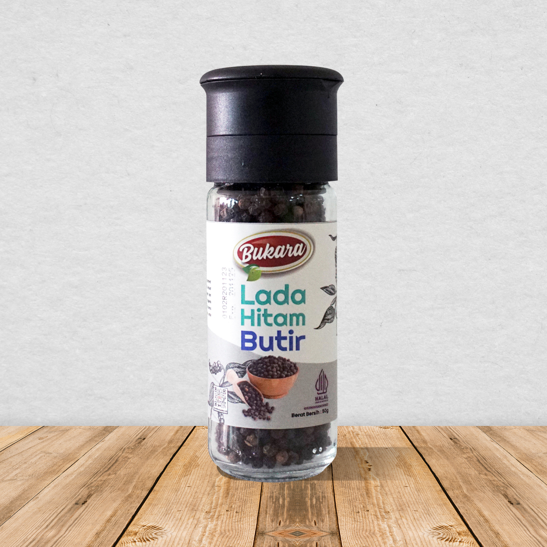 Lada Hitam Butir Grinder 50 gr / Merica Hitam Butir Premium Quality ...