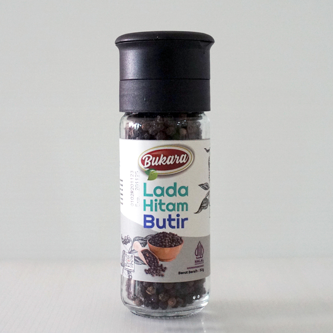 Lada Hitam Butir Grinder 50 gr / Merica Hitam Butir Premium Quality ...