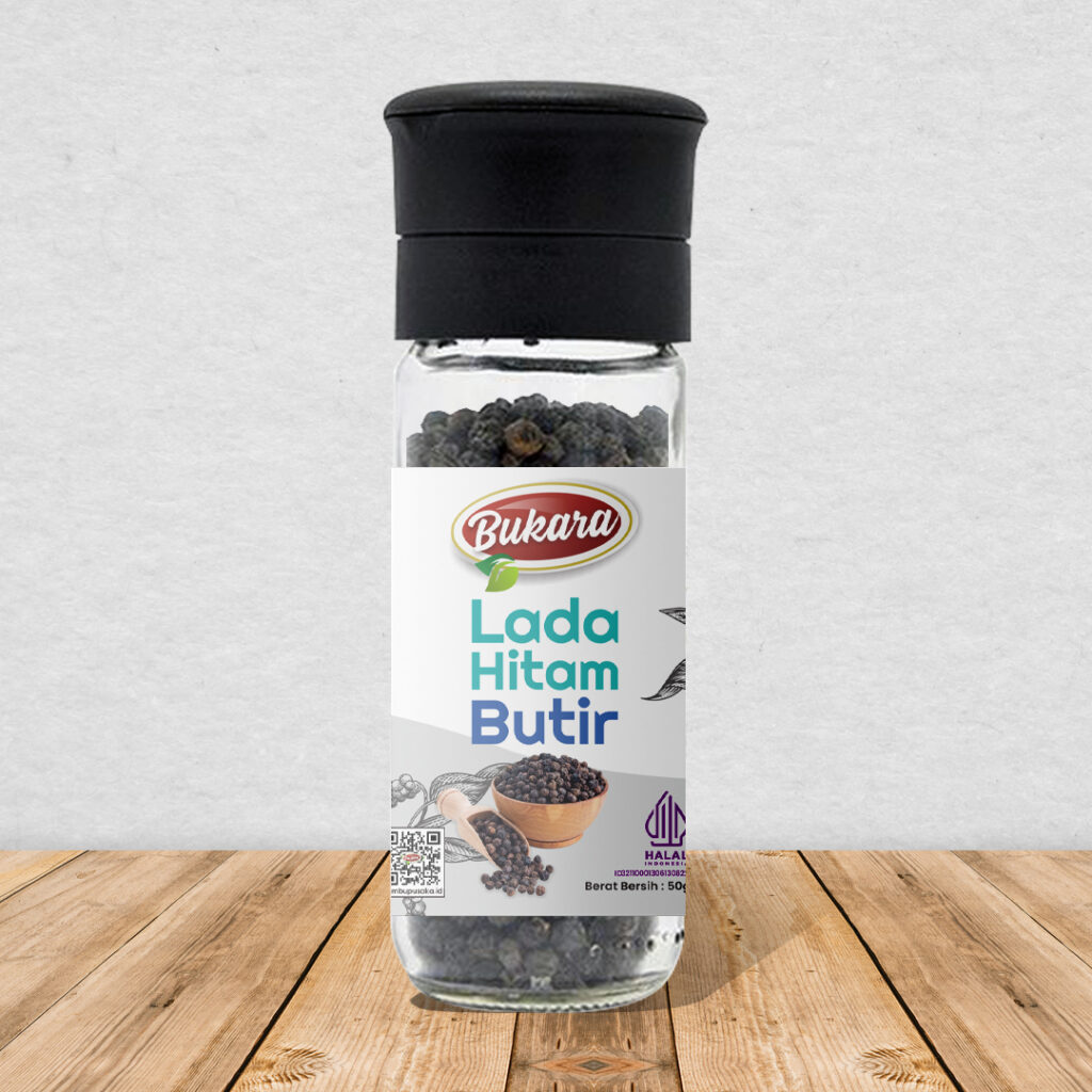 Lada Hitam Butir Grinder 50 gr / Merica Hitam Butir Premium Quality ...